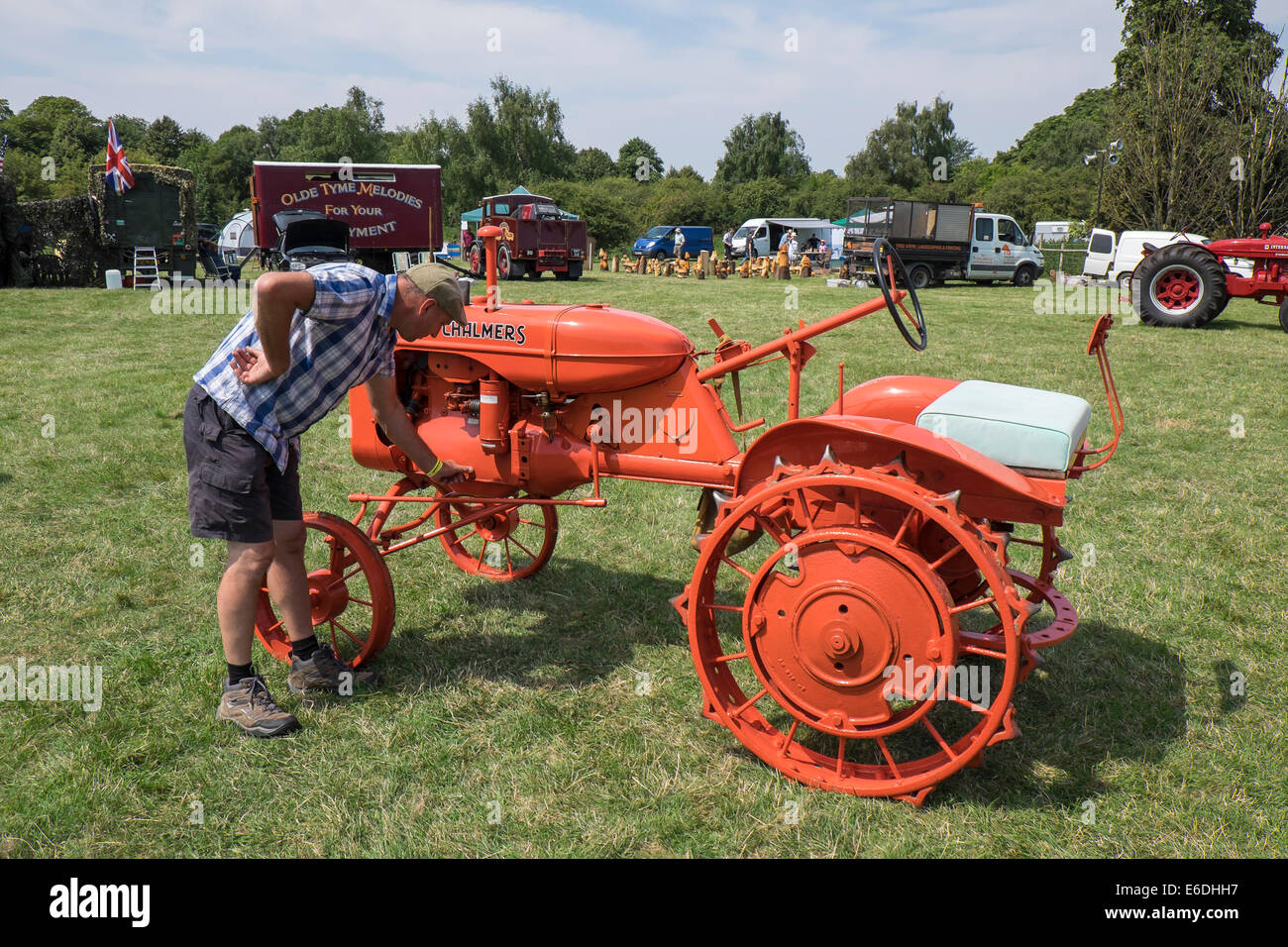Veteran 1942 Allis Chalmers type B tractor at show ground for Stow cum ...