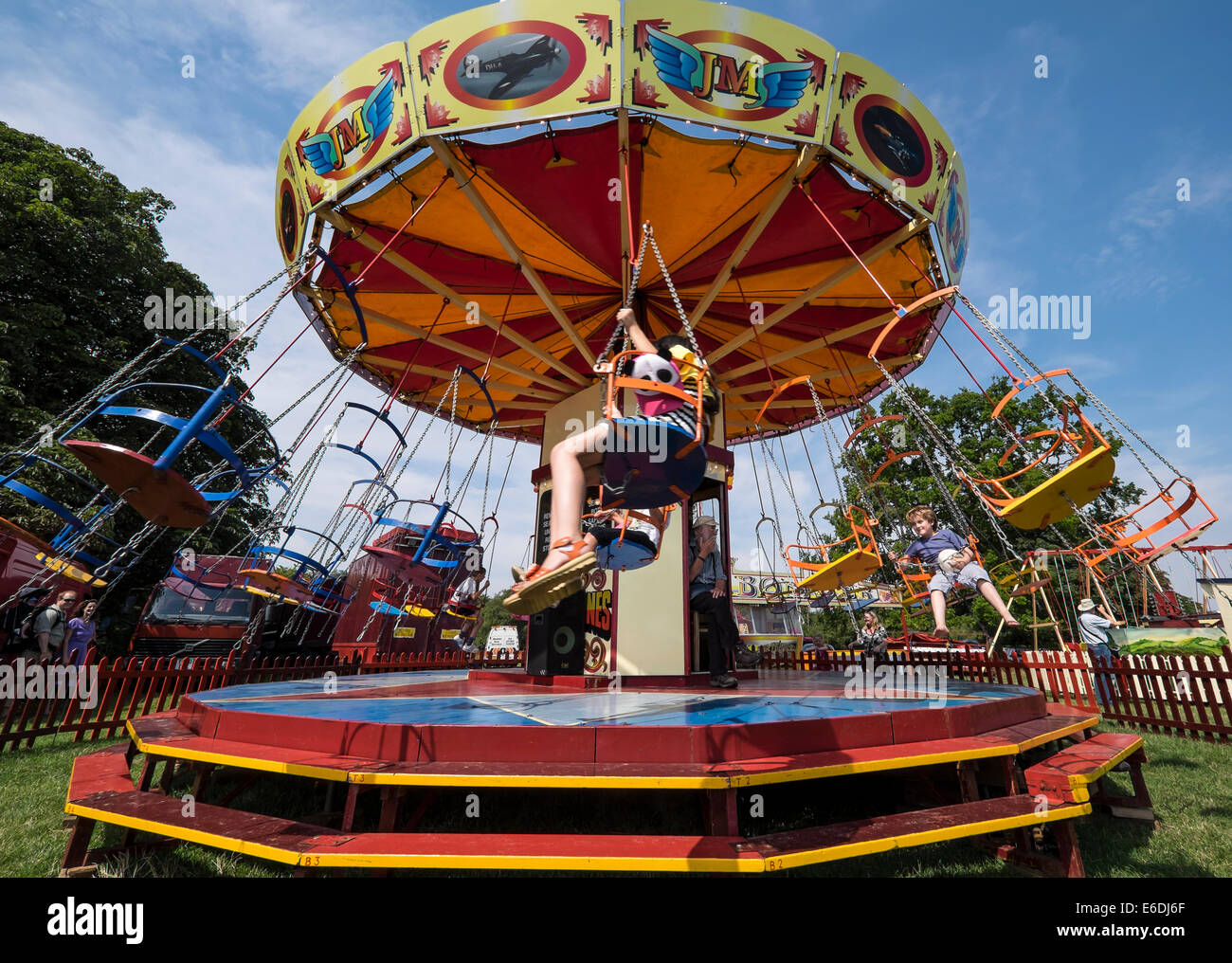 Fair ground roundabout ride hi-res stock photography and images - Alamy