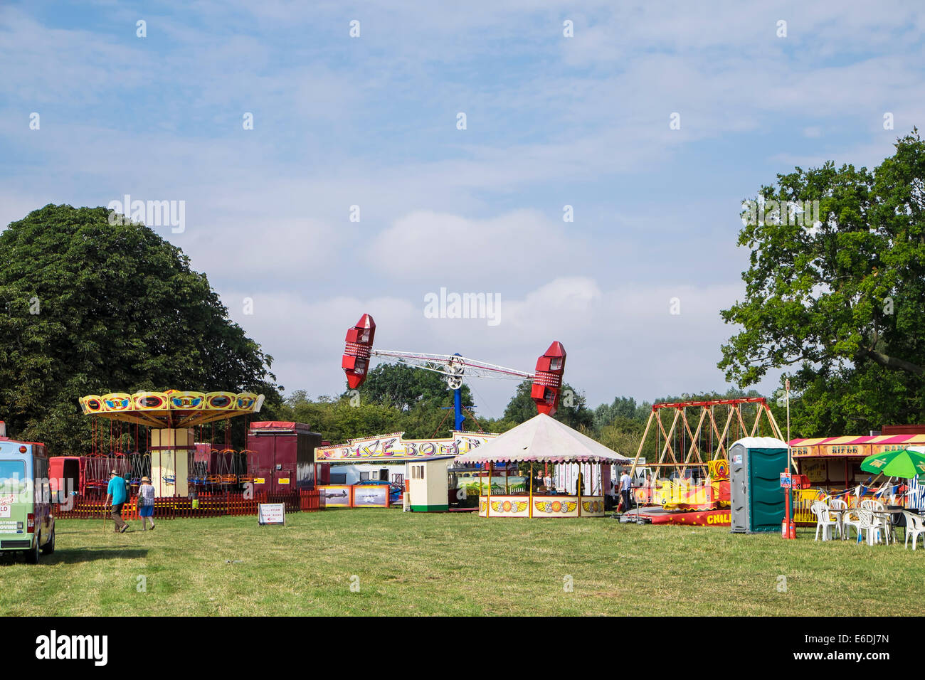 Small funfair at Cambridgeshire Steam Rally & Country Fair Stow cum Quy ...
