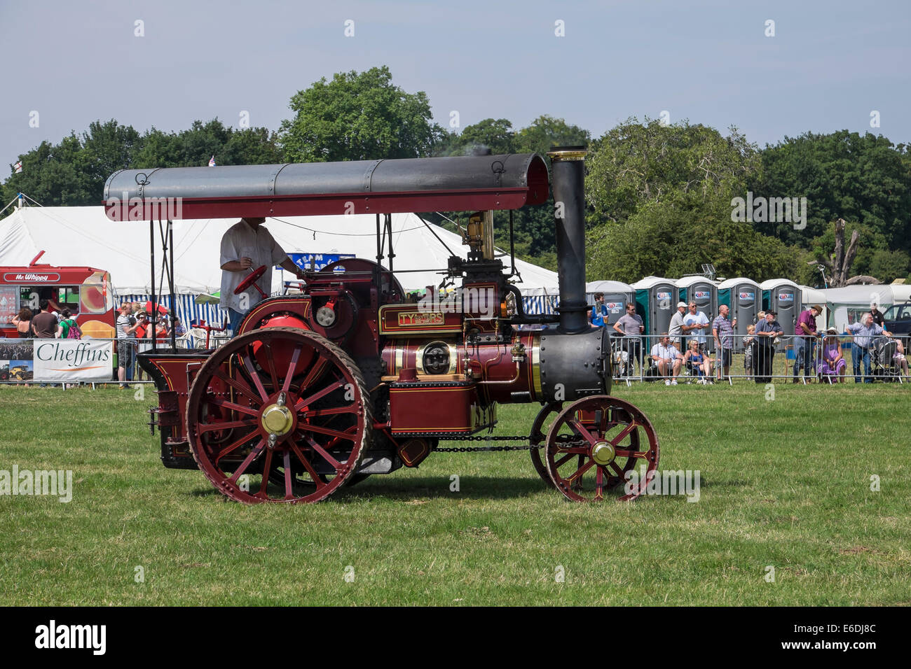 Veteran 1919 John Fowler Tiger Tractor steam traction engine at Stow ...