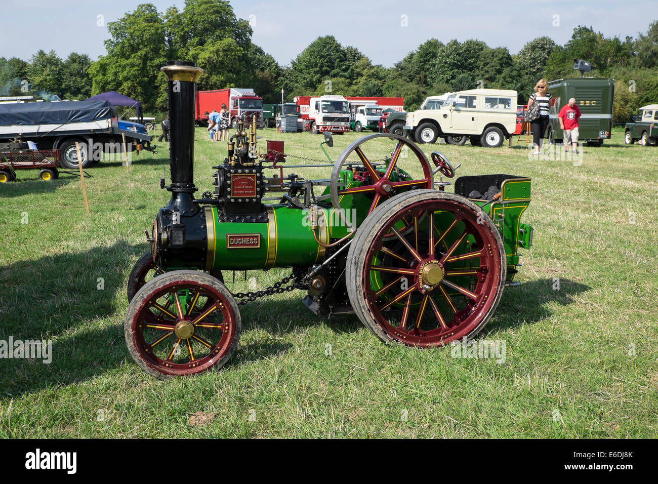 Miniature Burrell steam traction engine at Stow cum Quy show ground for ...
