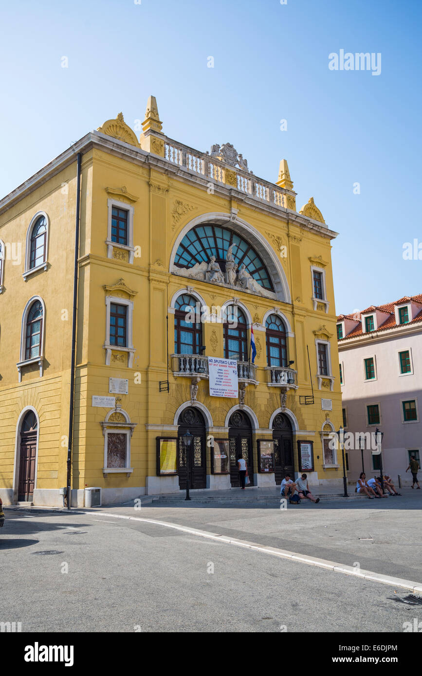 Croatian National Theatre, Split, Croatia Stock Photo - Alamy