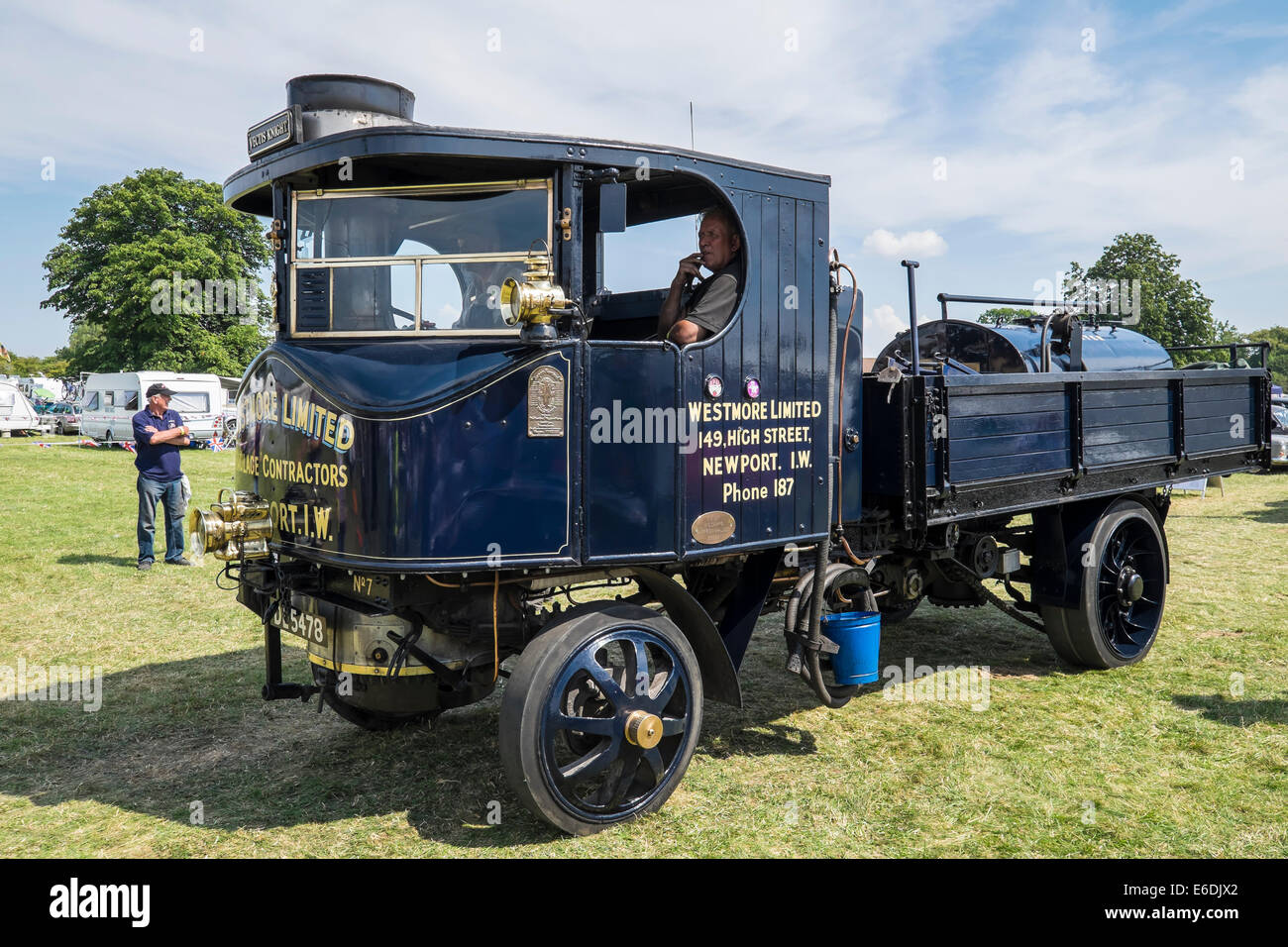 Veteran steam driven 1927 Sentinel Super 3 way tipper at Stow cum Quy ...