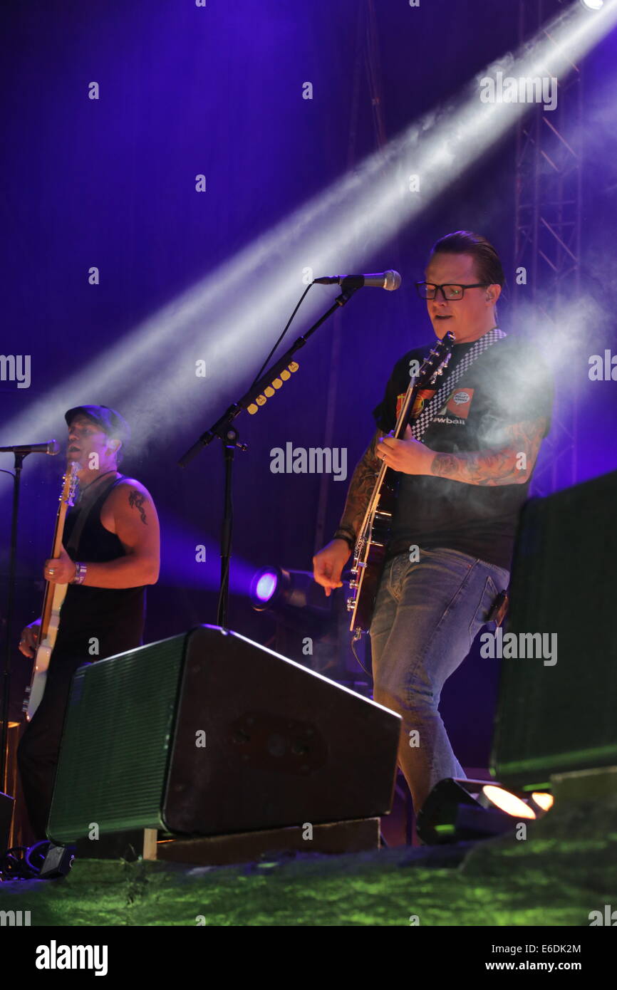 Band playing live at a concert Stock Photo - Alamy