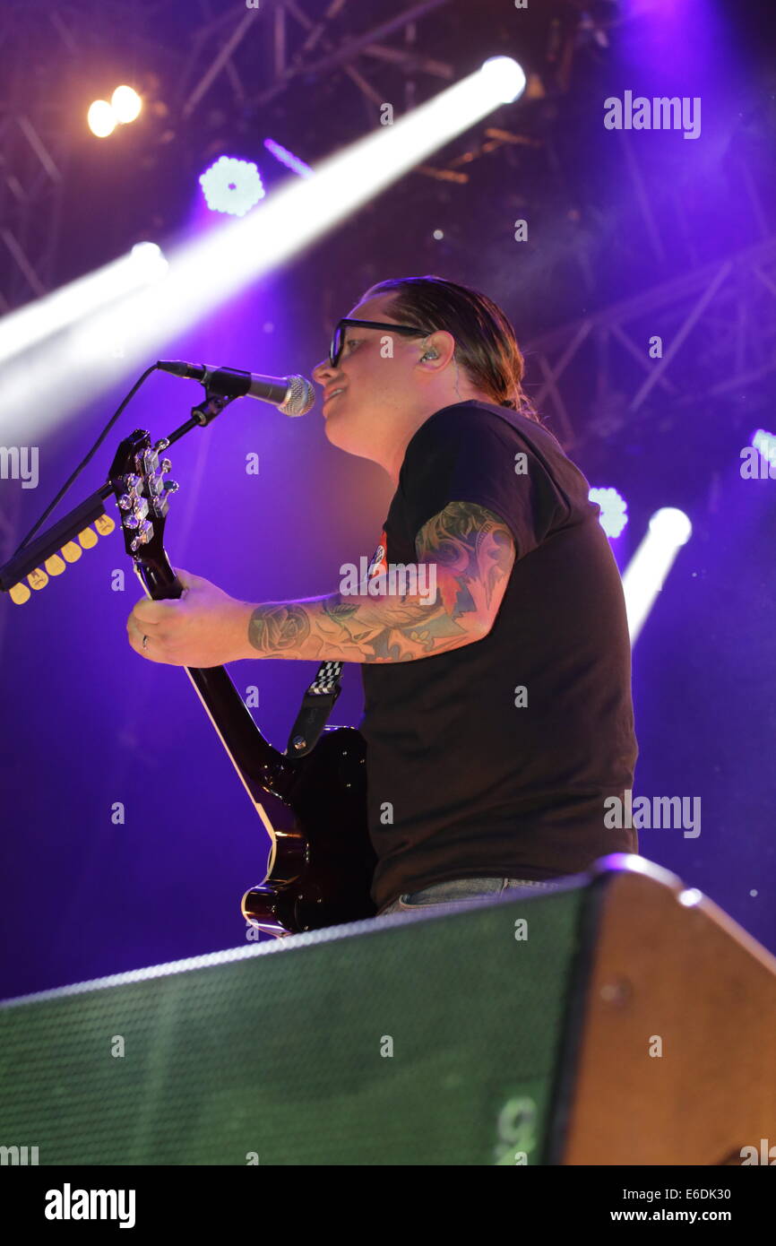 Band playing live at a concert Stock Photo - Alamy