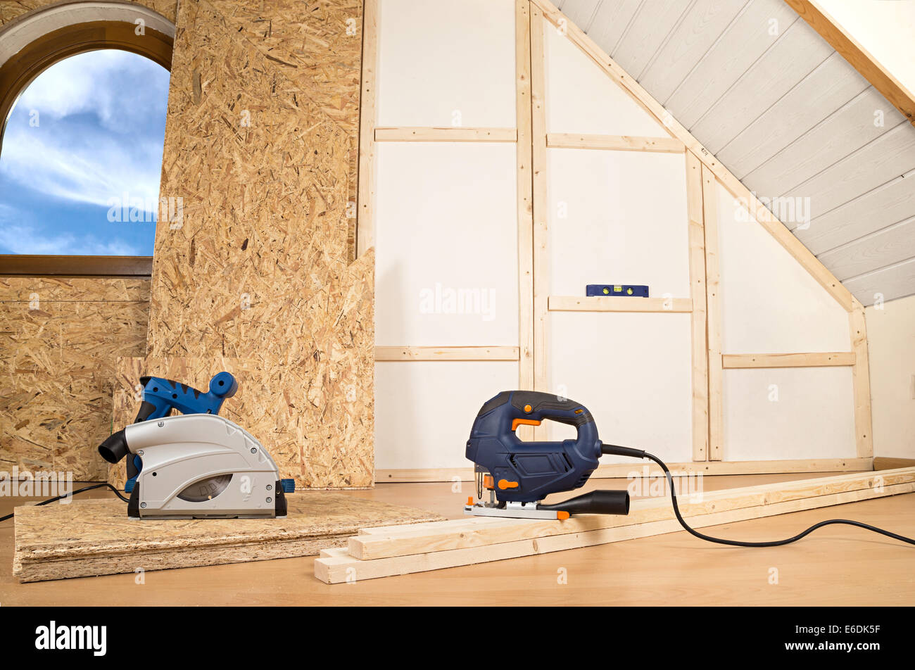 interior contruction in a modern house Stock Photo - Alamy