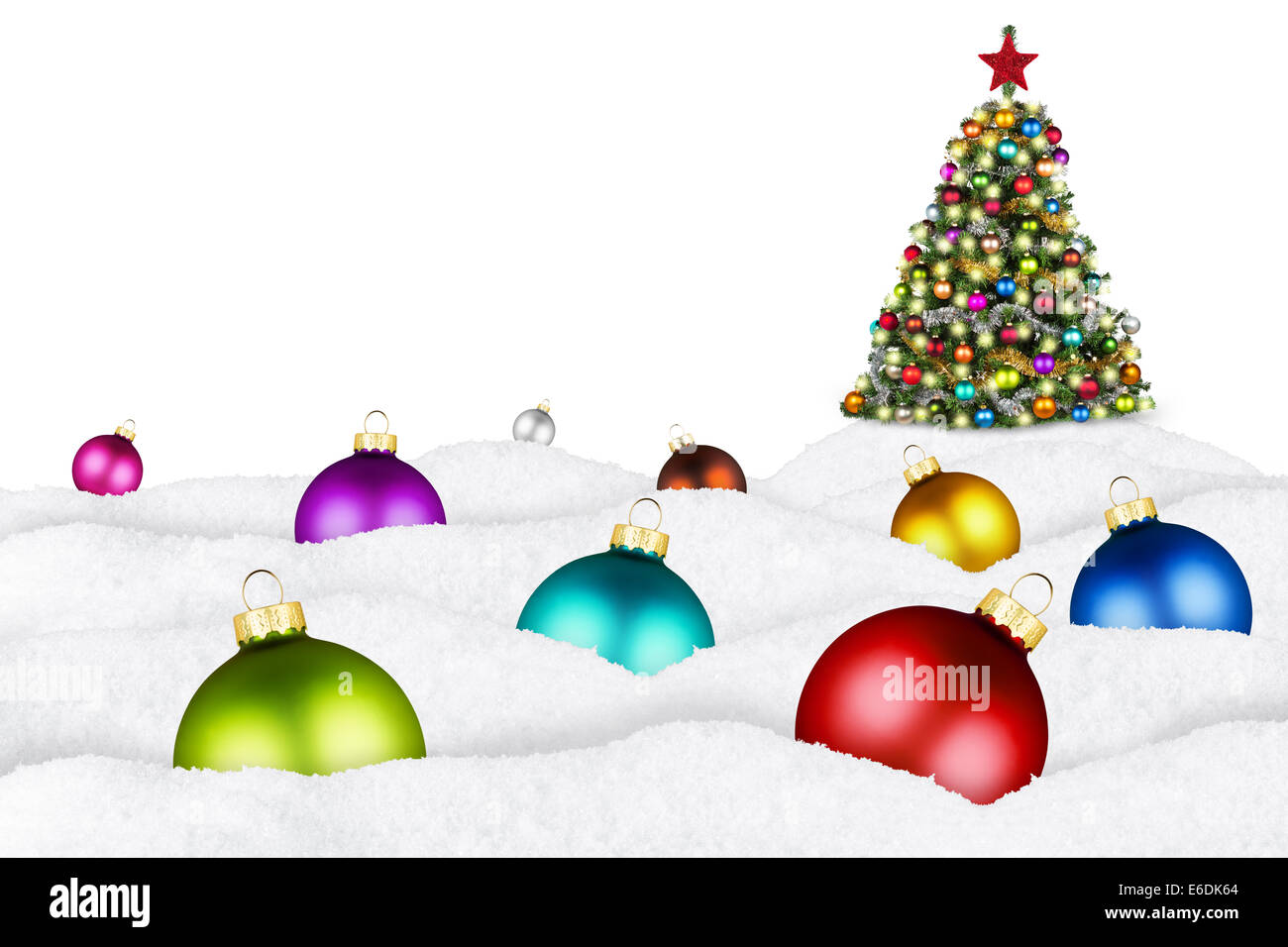 Christmas tree and xmas ball hi-res stock photography and images - Alamy