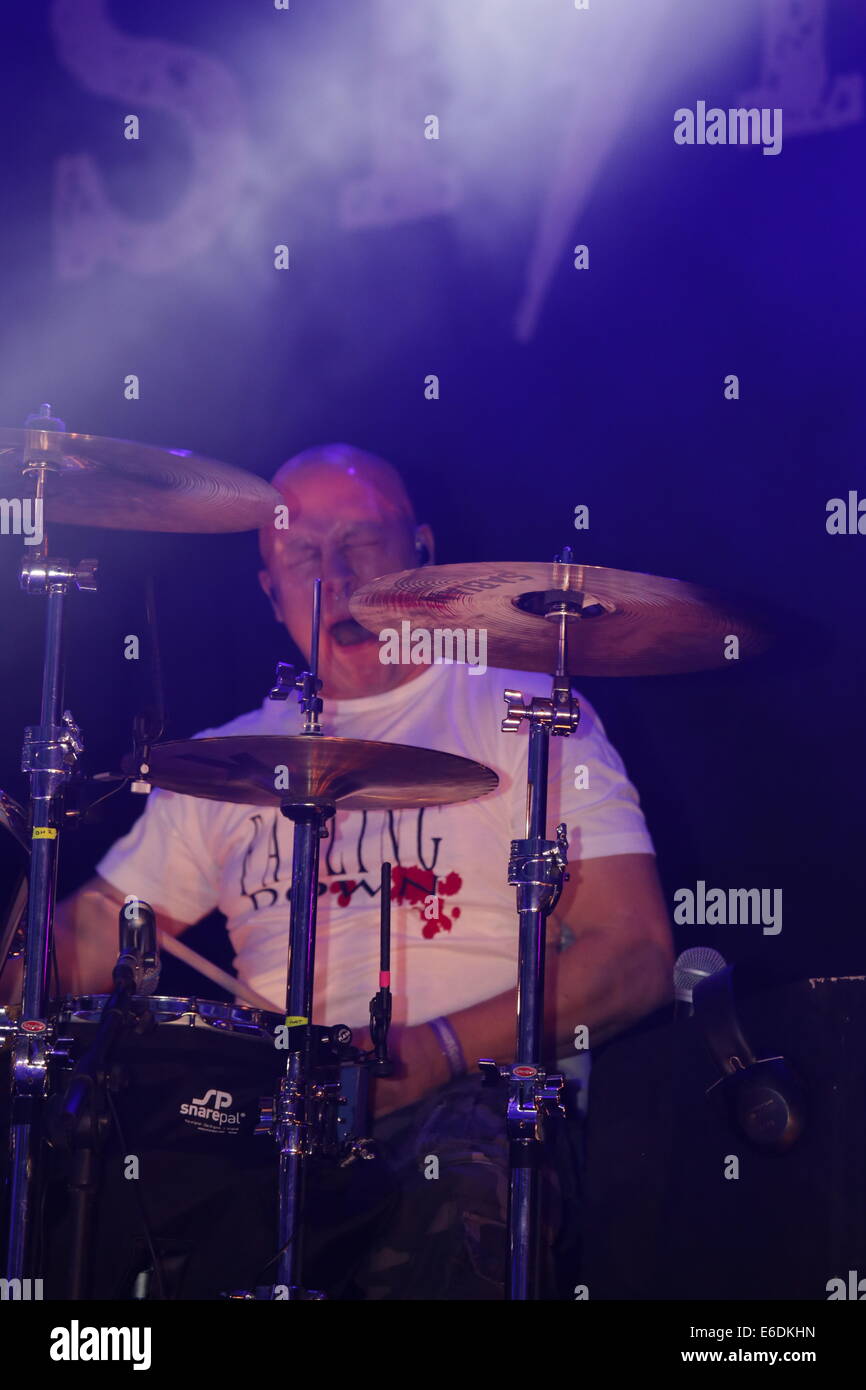 Band playing live at a concert Stock Photo - Alamy