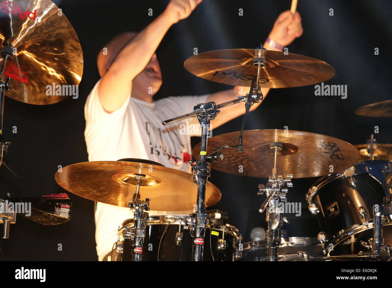 Band playing live at a concert Stock Photo - Alamy