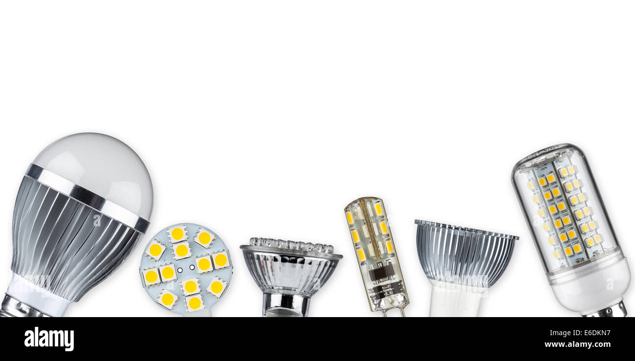 different led light bulbs Stock Photo - Alamy