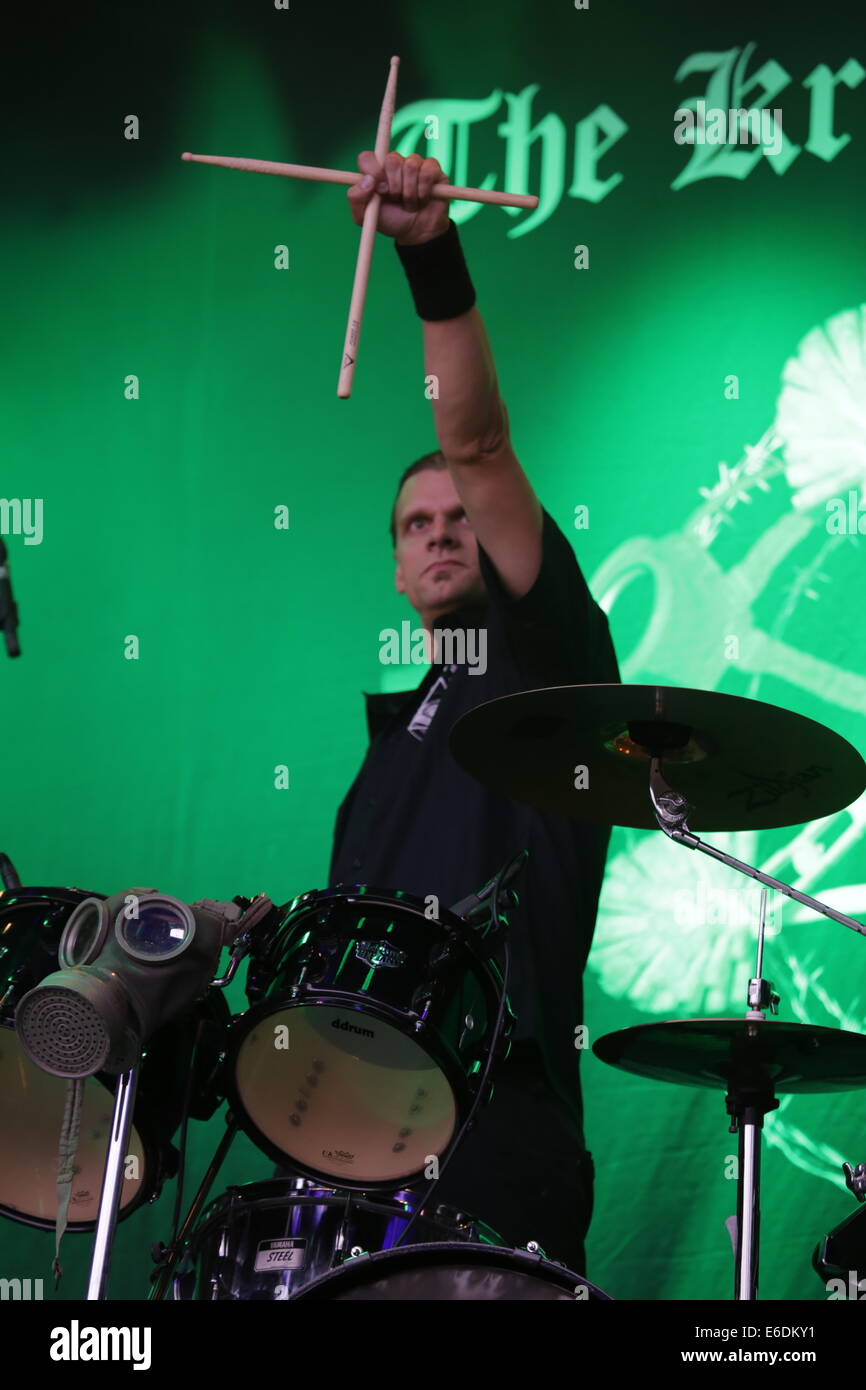 Drummer on stage Stock Photo - Alamy