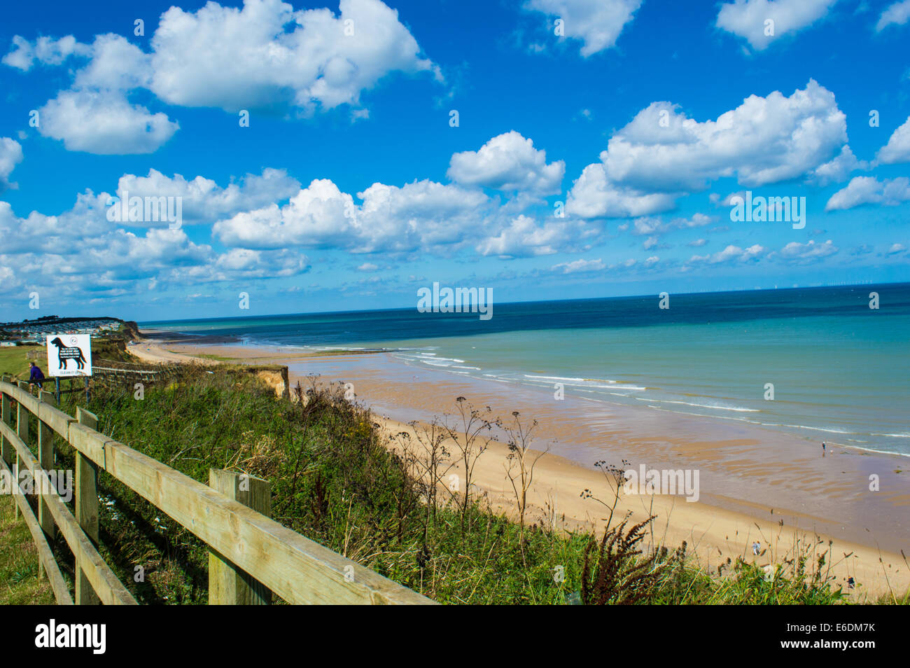 Stunning view of Cromer beach from cliffs edge Stock Photo - Alamy