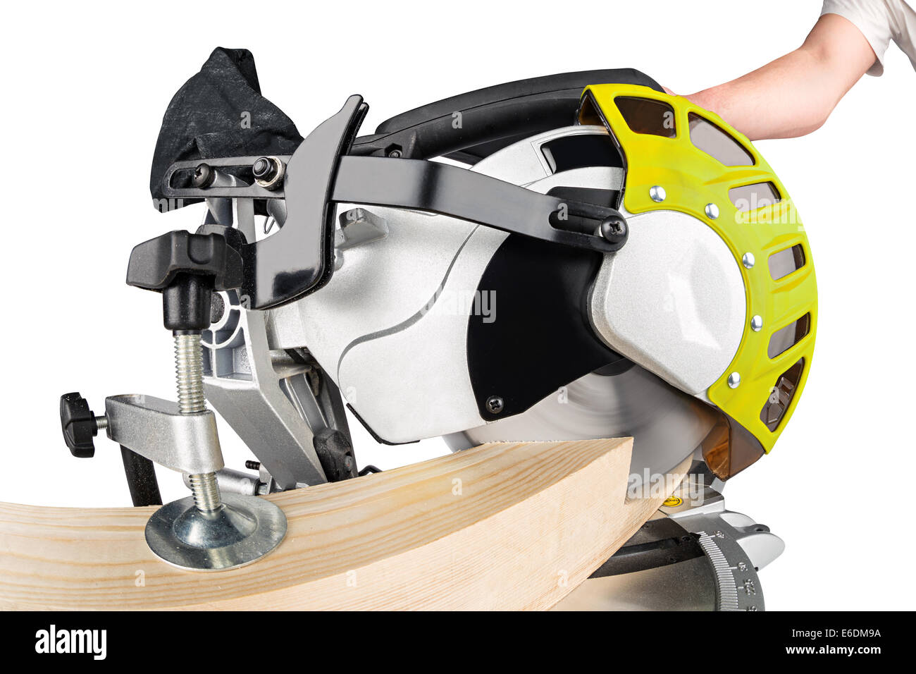 Miter saw cutting timber hi-res stock photography and images - Alamy