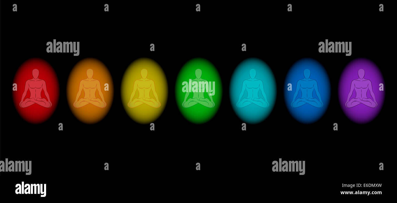 Human energy body silhouette aura hi-res stock photography and images ...