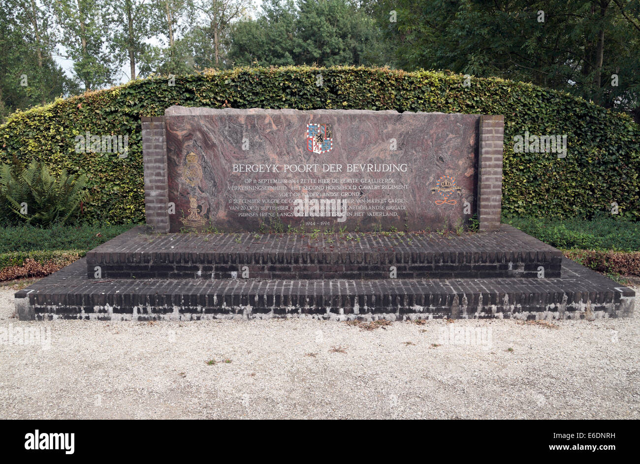 The Liberation Gate Memorial on the Dutch-Belgian border, near ...