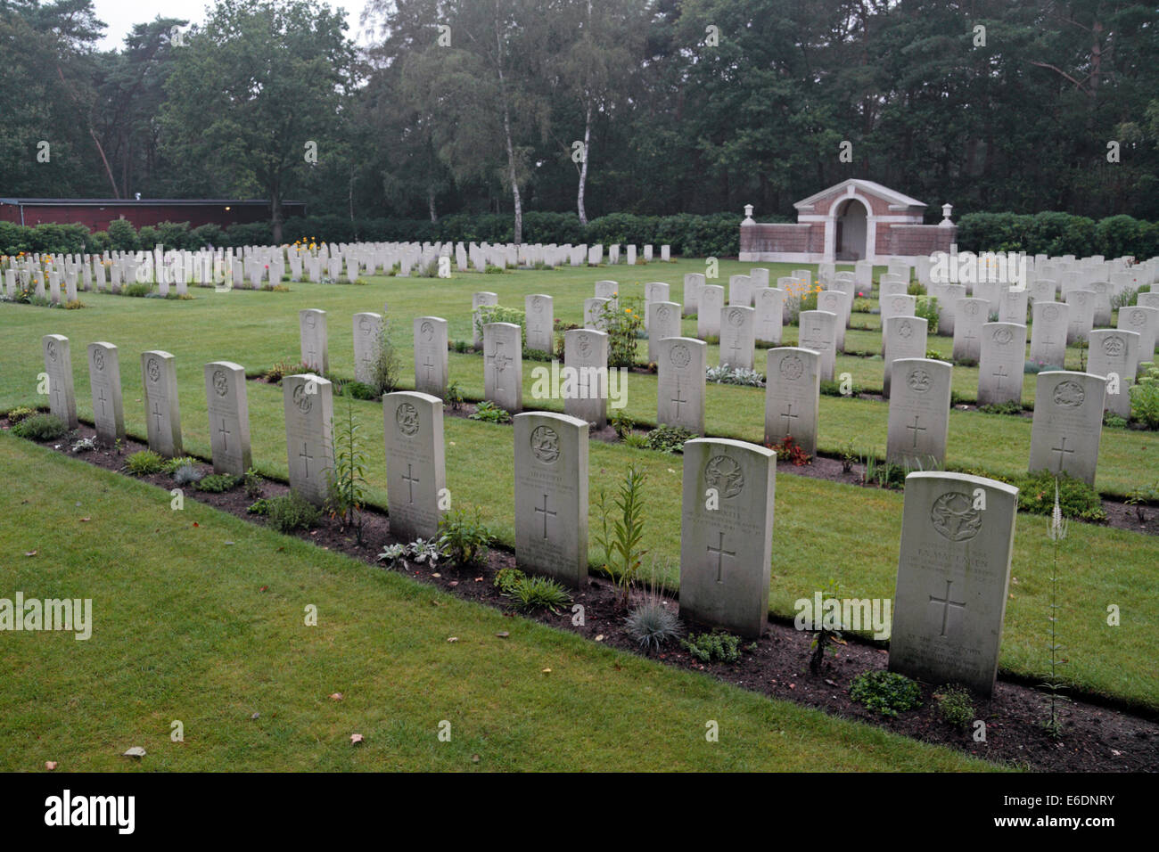 The CWGC Mierlo Cemetery near Valkenswaard, Noord-Brabant, Netherlands ...