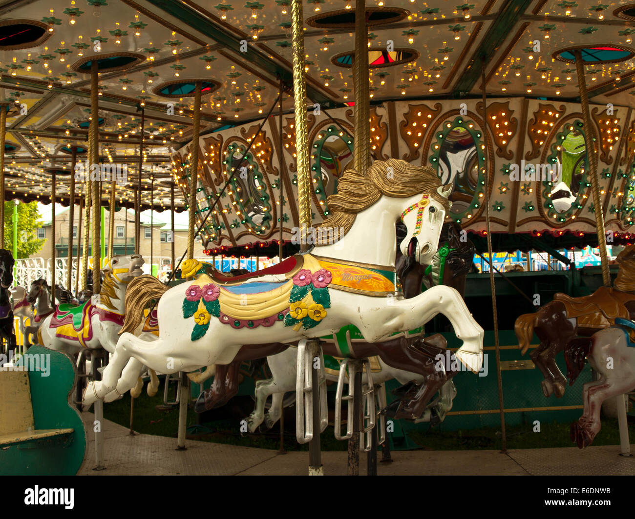 state fair carousel Stock Photo - Alamy