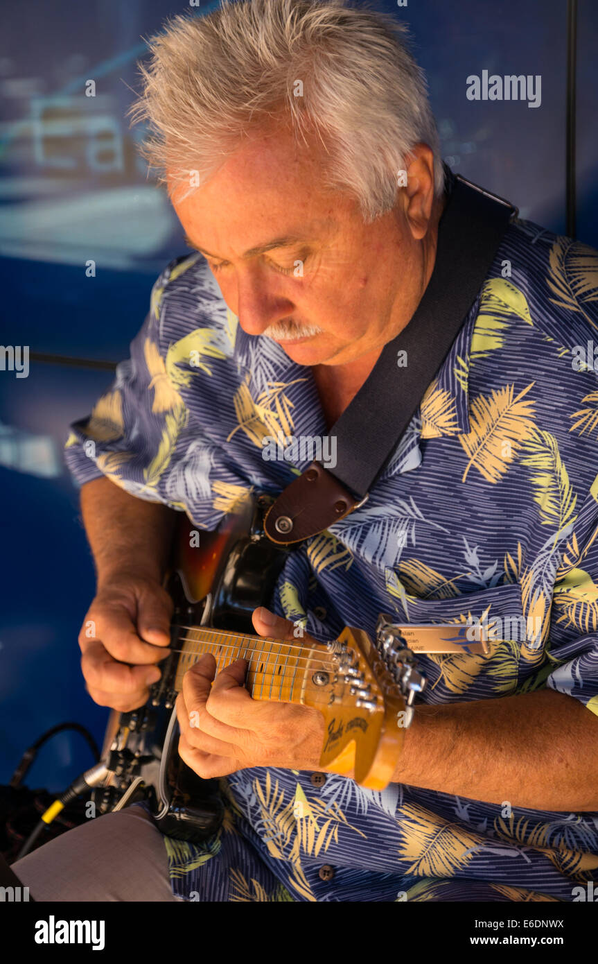 guitar player on cruise ship Oceania Marina Stock Photo - Alamy
