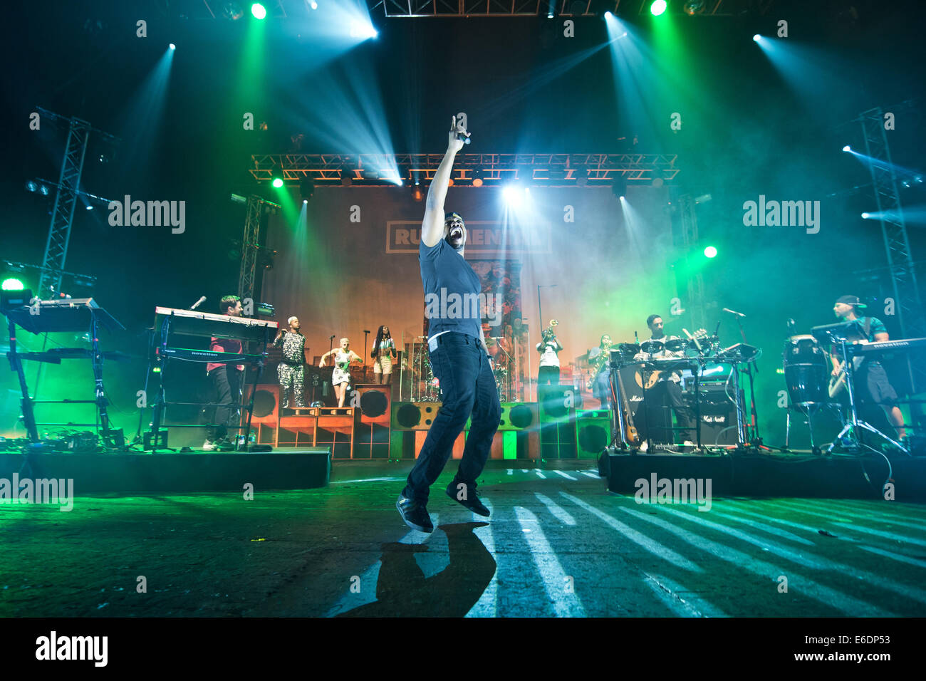 Rudimental performing live in concert at the Brixton Academy Featuring ...