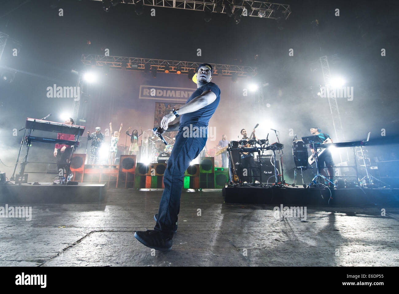 Rudimental performing live in concert at the Brixton Academy Featuring ...
