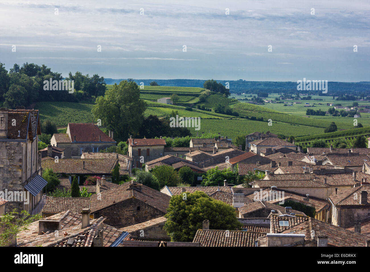 the beautiful scenery of the saint Emillion Stock Photo - Alamy