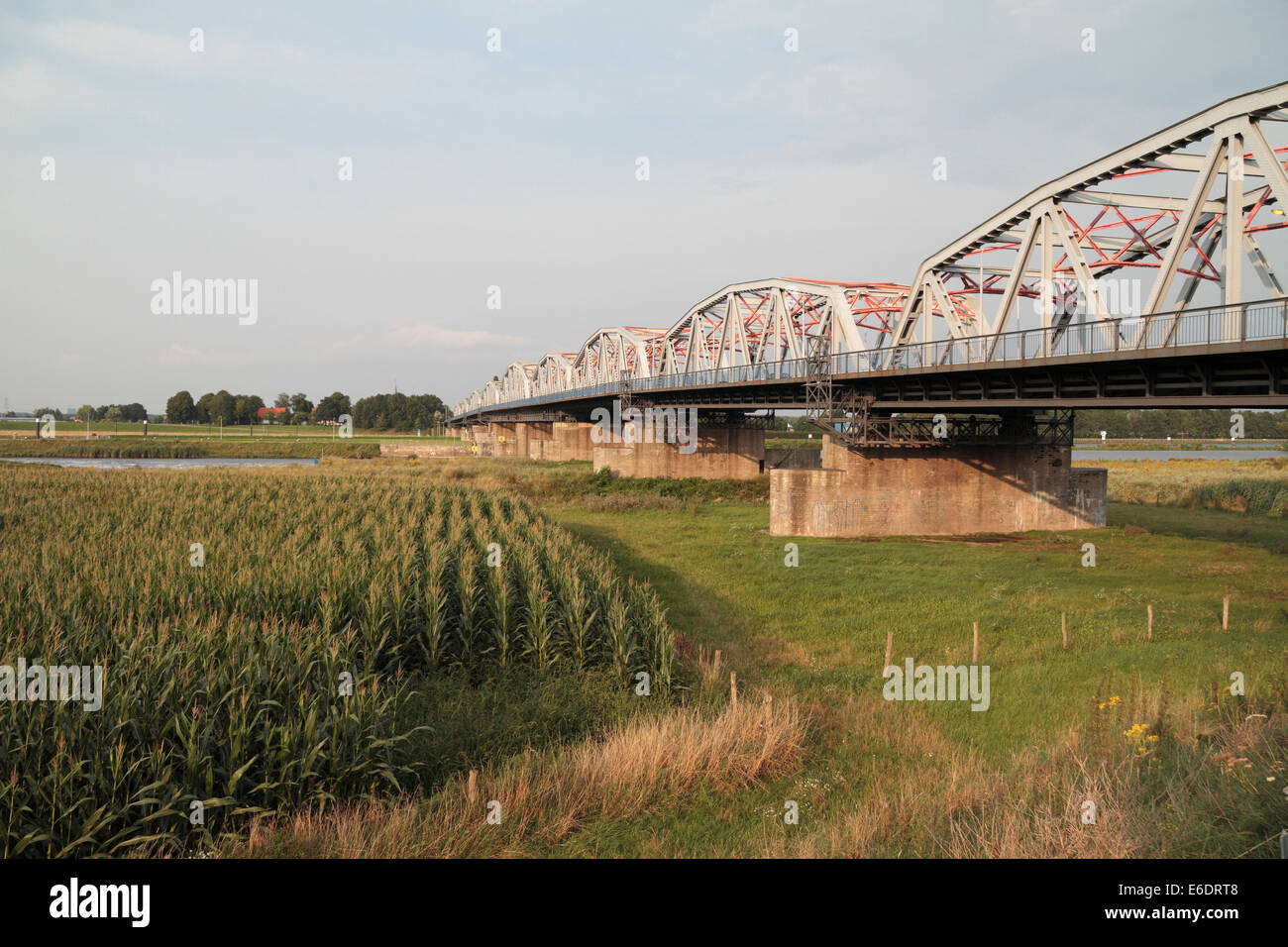 The Grave Bridge, North Brabant, Netherlands. The bridge was captured ...