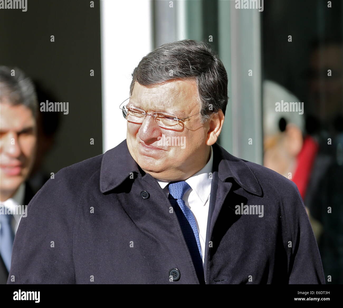 President of the European Commission José Manuel Barroso leaving BBC ...