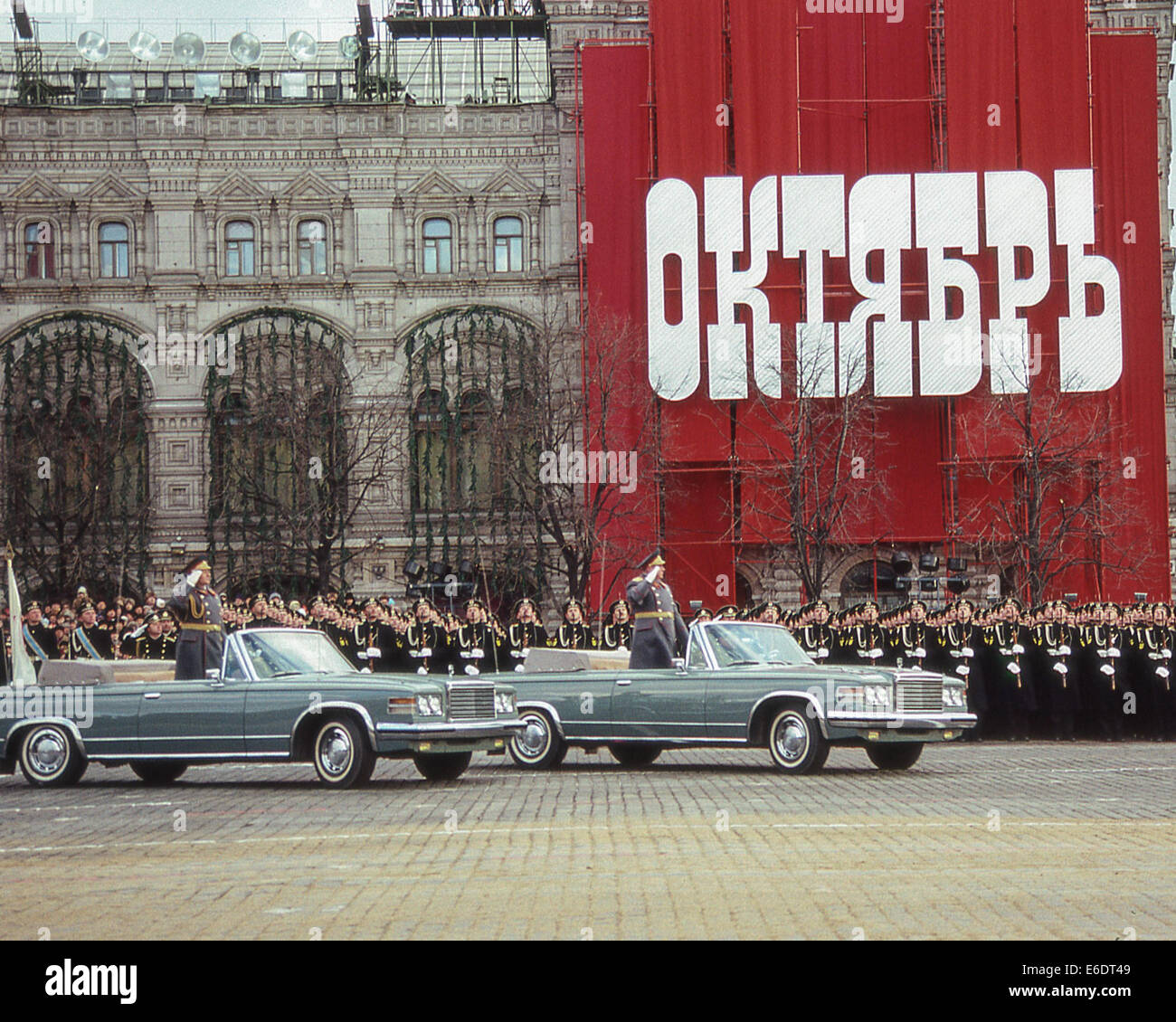 Moscow, Russia. 7th Nov, 1987. Soviet Defense Minister Dmitri T. Yazov ...