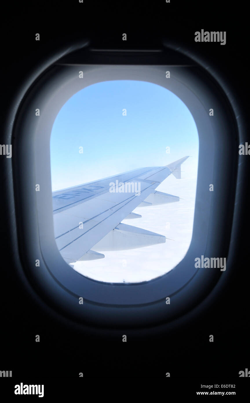 Aeroplane wing inside aeroplane hi-res stock photography and images - Alamy