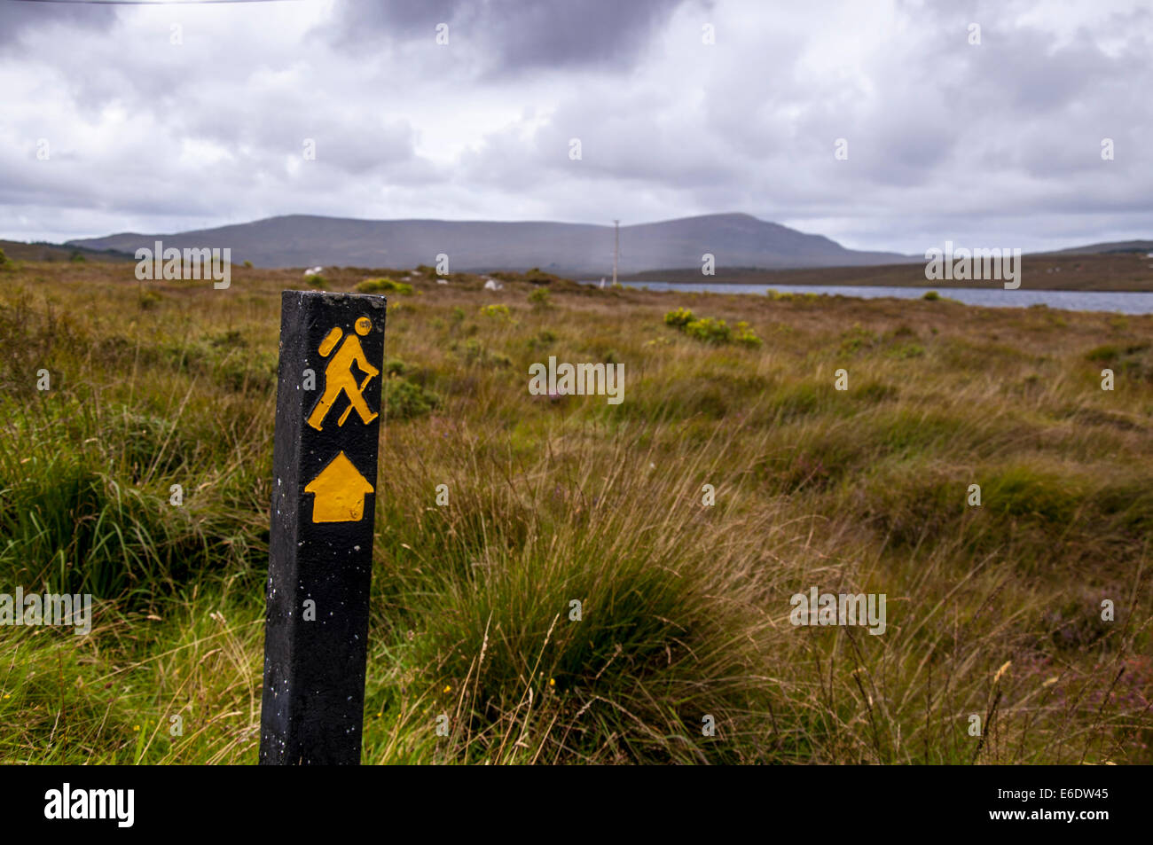 Walking in Dunlewey Donegal Ireland Stock Photo - Alamy