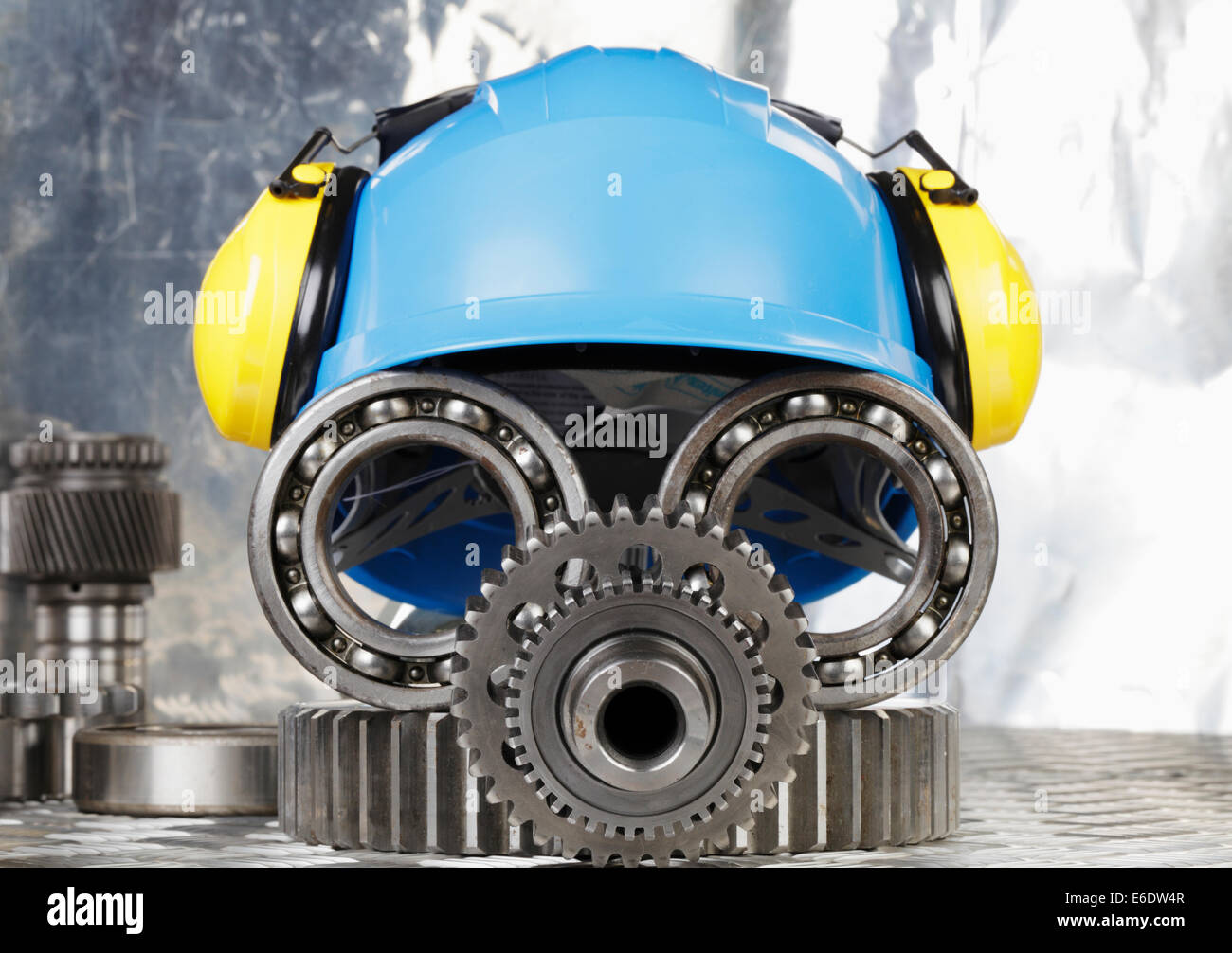 Hard hat blue construction hi-res stock photography and images - Alamy