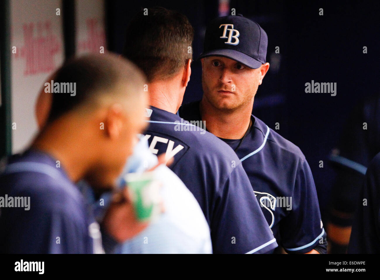 St Petersburg, Florida, USA. 21st August, 2014. Tampa Bay Rays starting ...