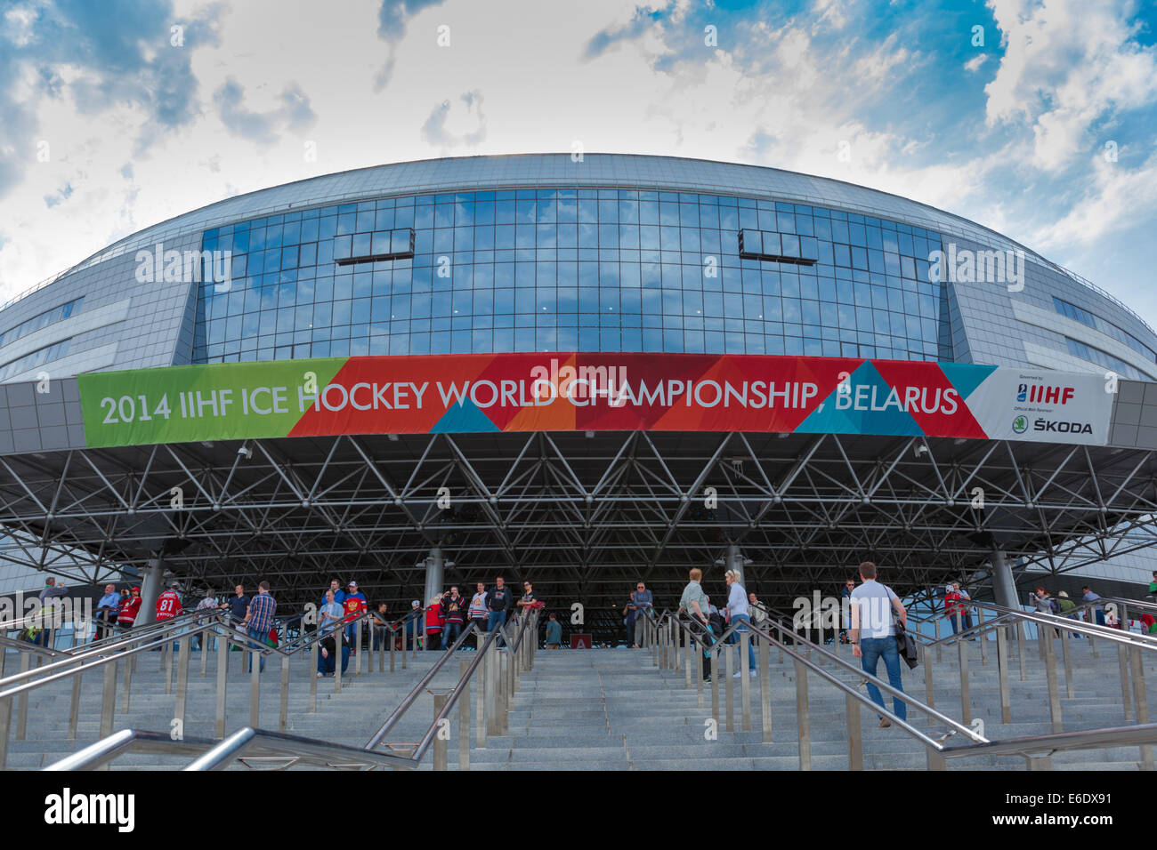 MINSK, BELARUS - May 17, 2014: ICE HOCKEY WORLD CHAMPIONSHIP, MINSK ...
