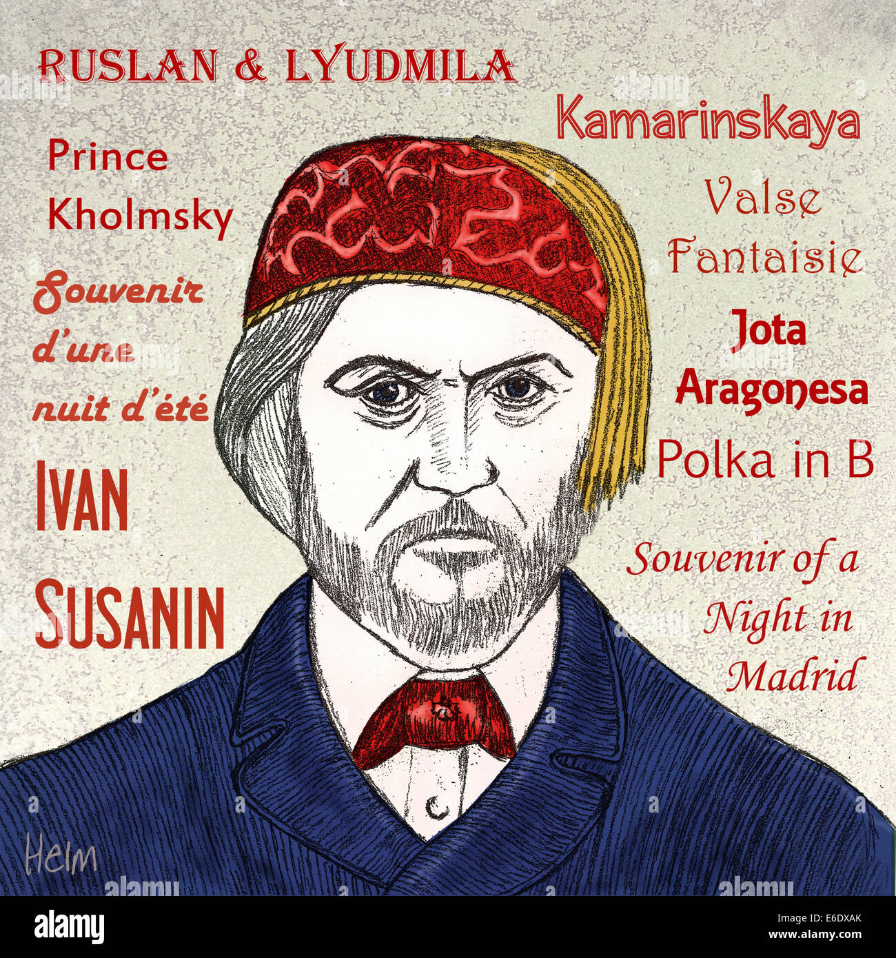 Glinka portrait composer hi-res stock photography and images - Alamy