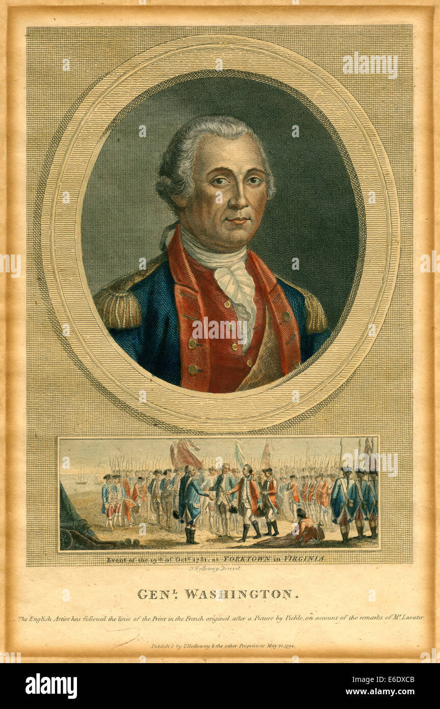 Portrait of general george washington hi-res stock photography and ...