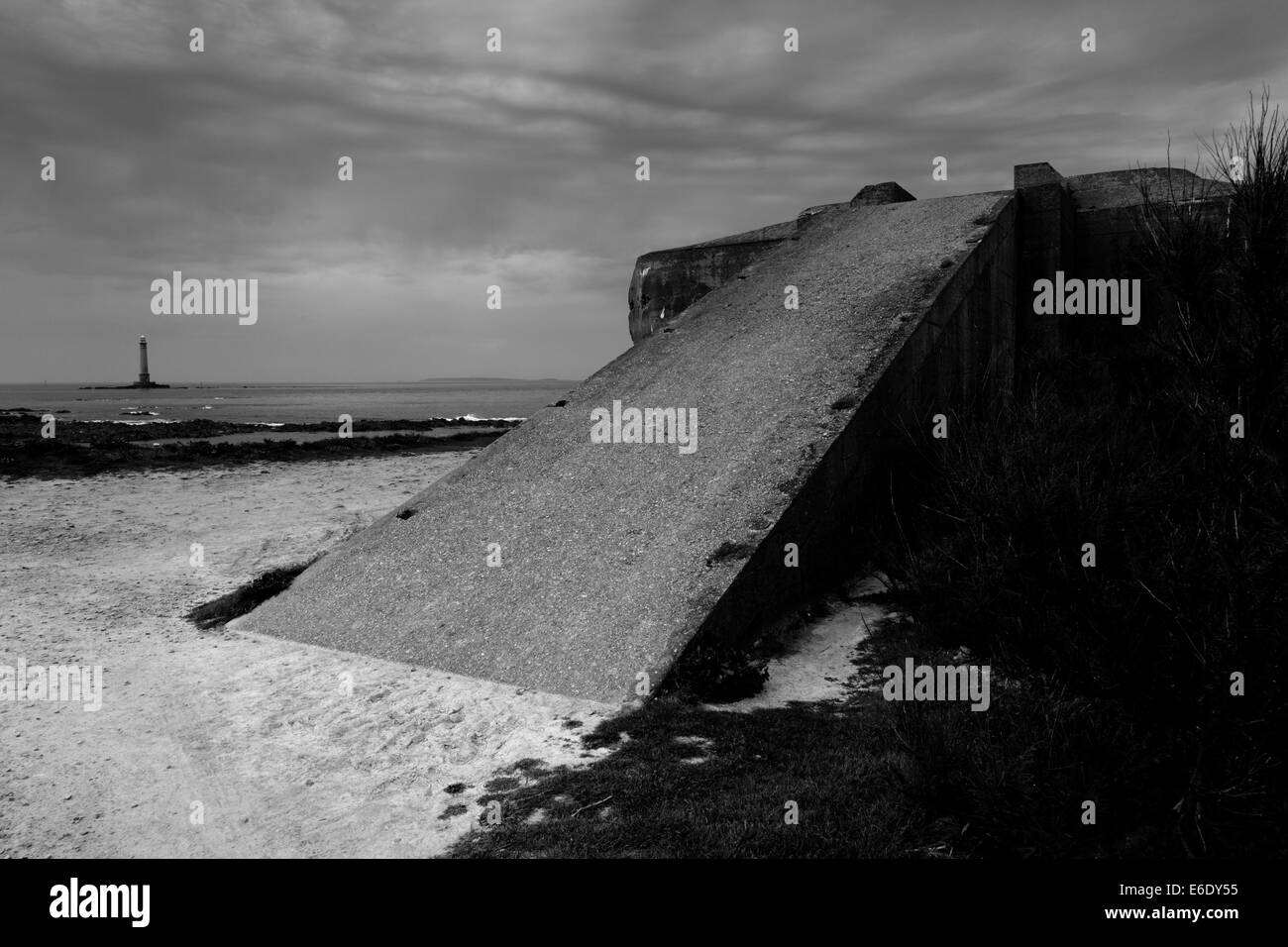 German bunkers, which formed Hitler's Atlantic Wall, in the Pas de ...