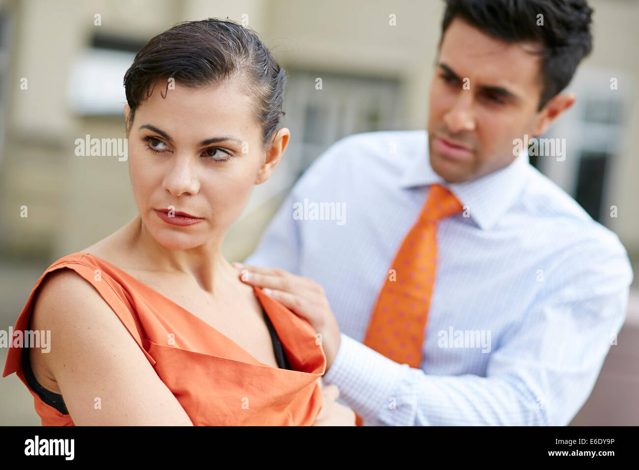 Consoling depressed hi-res stock photography and images - Alamy
