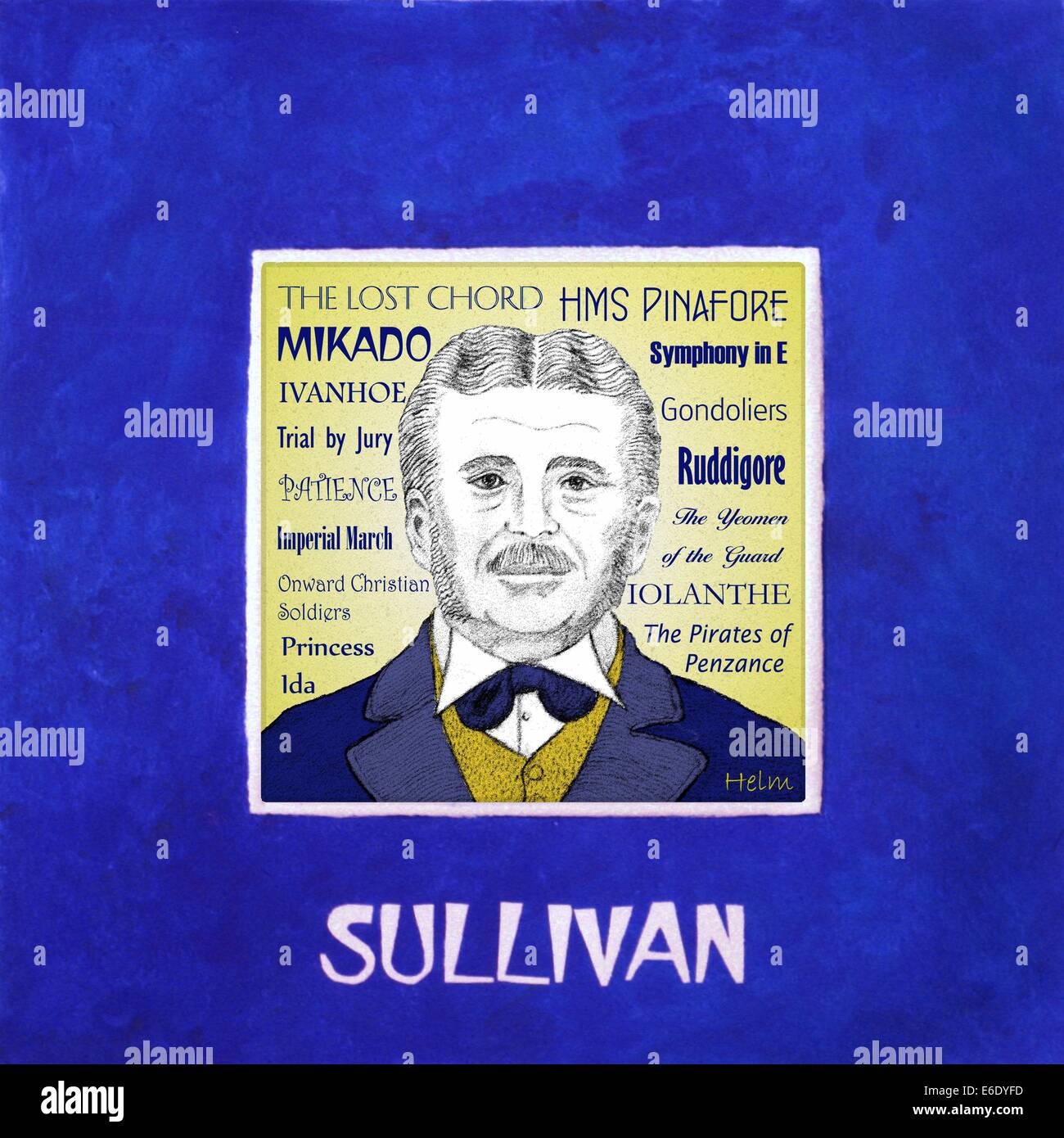 Arthur Sullivan, English composer, portrait, 1842 – 1900 Stock Photo ...