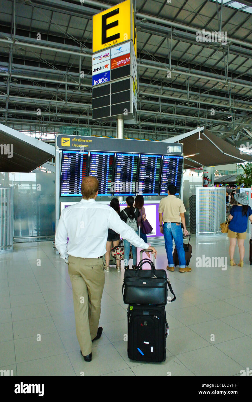 Bangkok Suvarnabhumi international airport Thailand Arrivals Stock ...