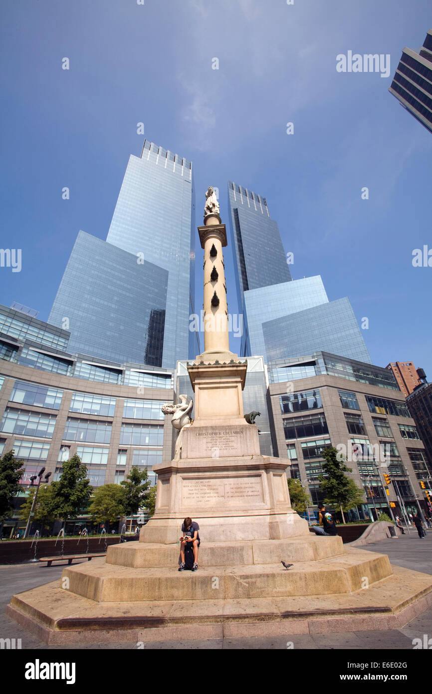 Time Warner Center, Columbus Circle, Manhattan, New York, USA Stock ...