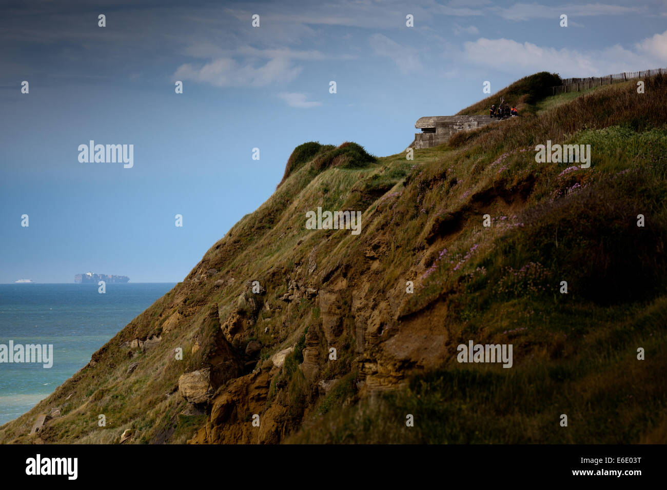 German bunkers, which formed Hitler's Atlantic Wall, in the Pas de ...