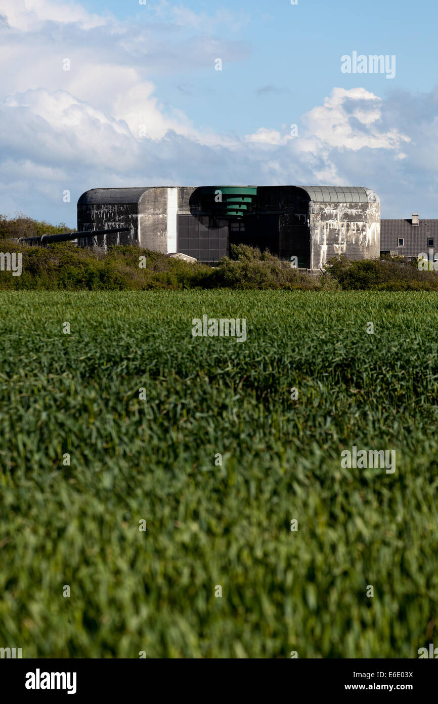 German bunkers, which formed Hitler's Atlantic Wall, in the Pas de ...