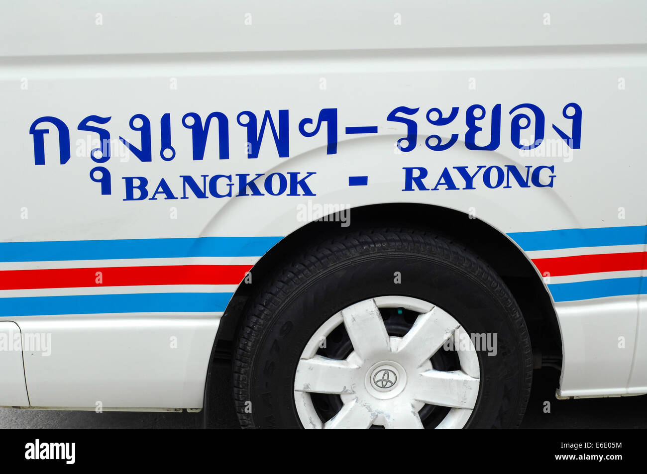 Bangkok Rayong bus Thailand Stock Photo - Alamy