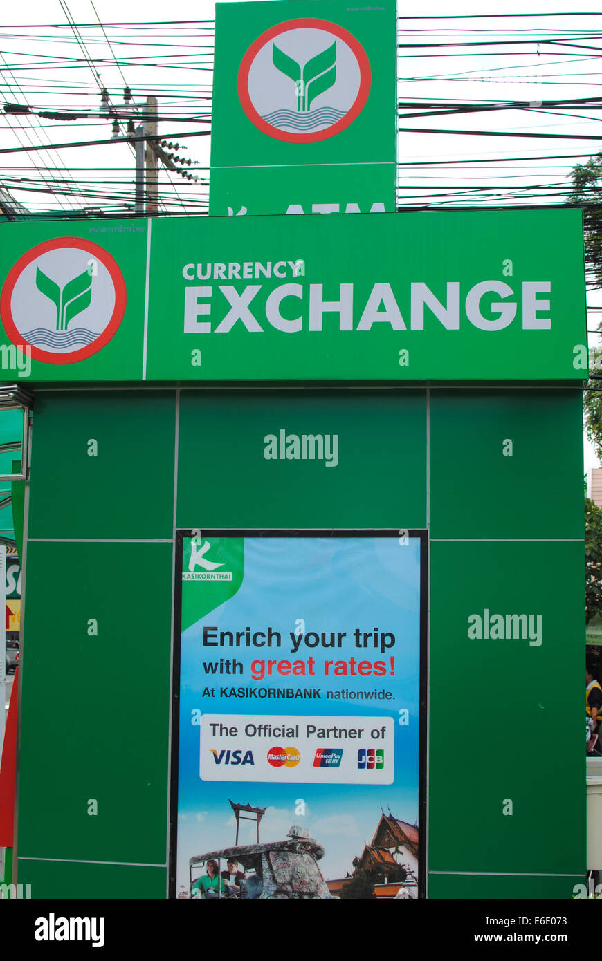 Currency exchange Pattaya Thailand Stock Photo - Alamy