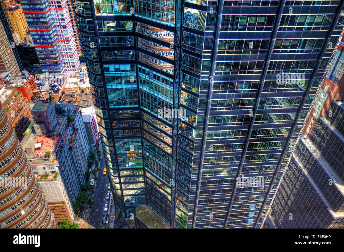 New York street scene from above Stock Photo - Alamy