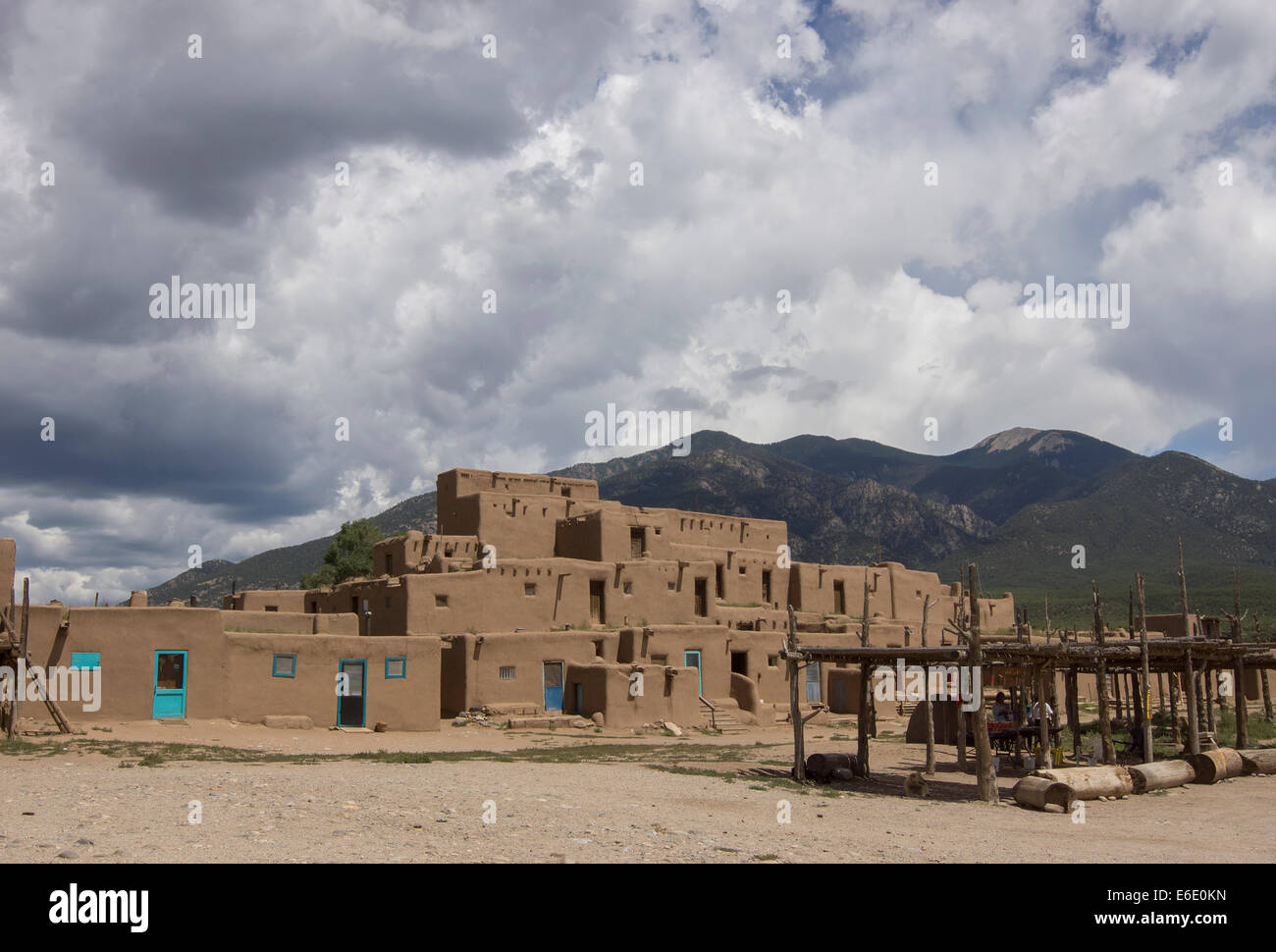 Taos Pueblo in northern New Mexico, a Native American community ...