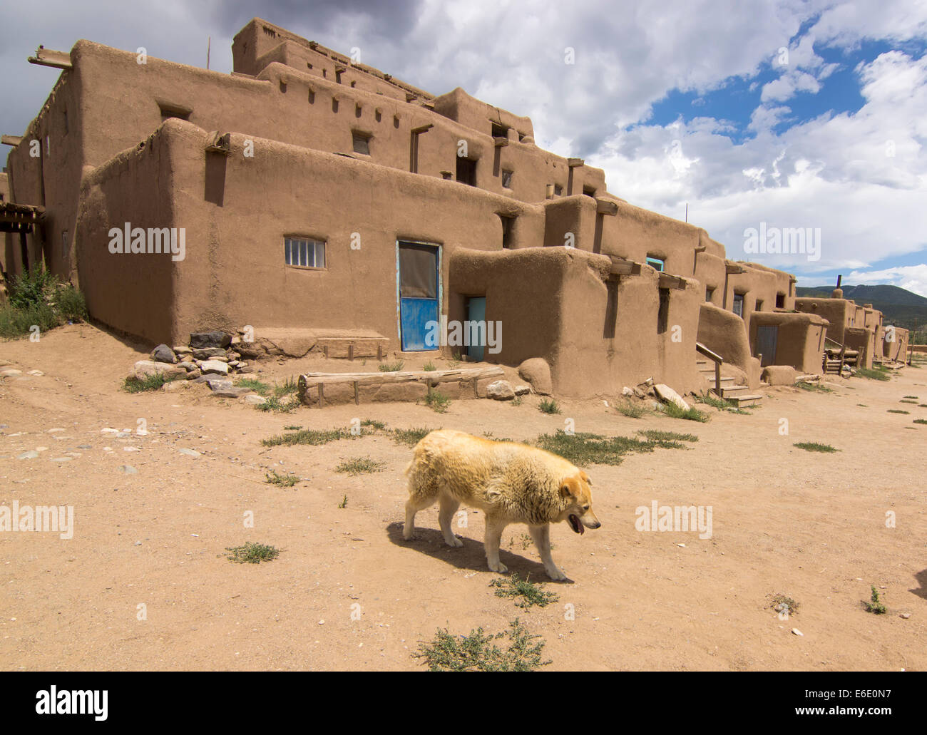 Taos Pueblo in northern New Mexico, a Native American community ...