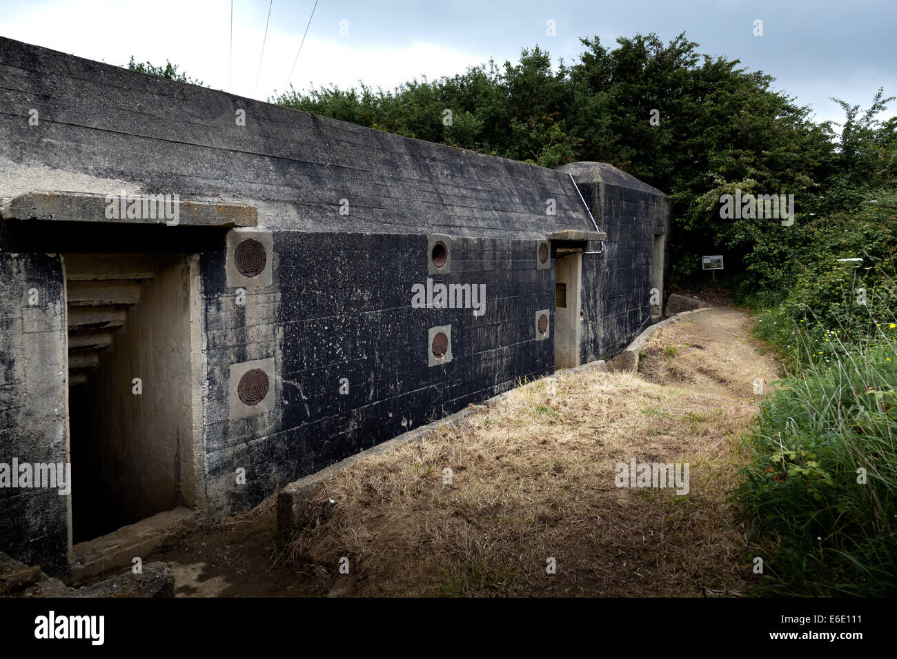 German World War Two gun battery at Maisy in Normandy Stock Photo - Alamy