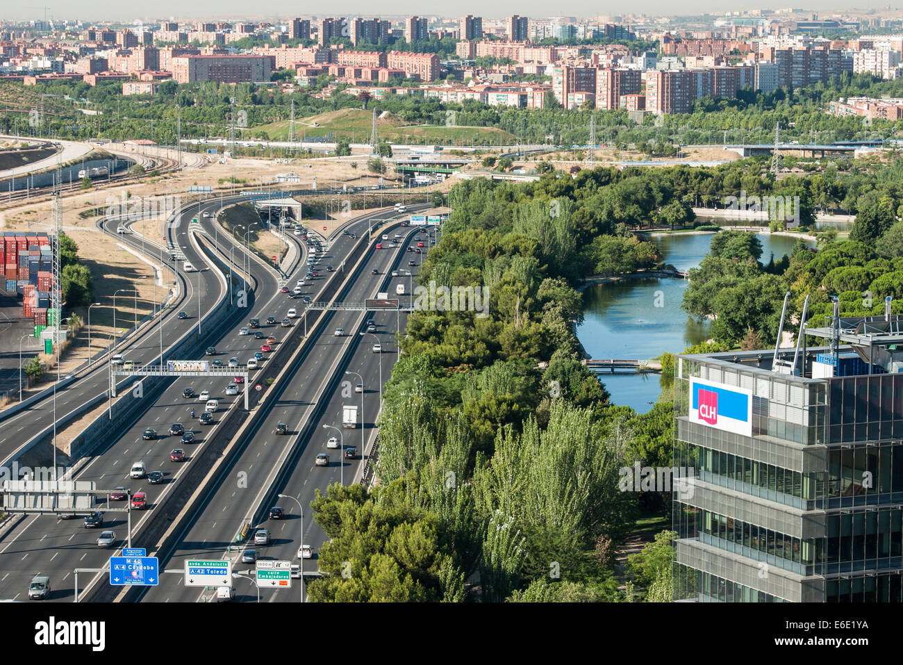 Madrid from above Stock Photo - Alamy