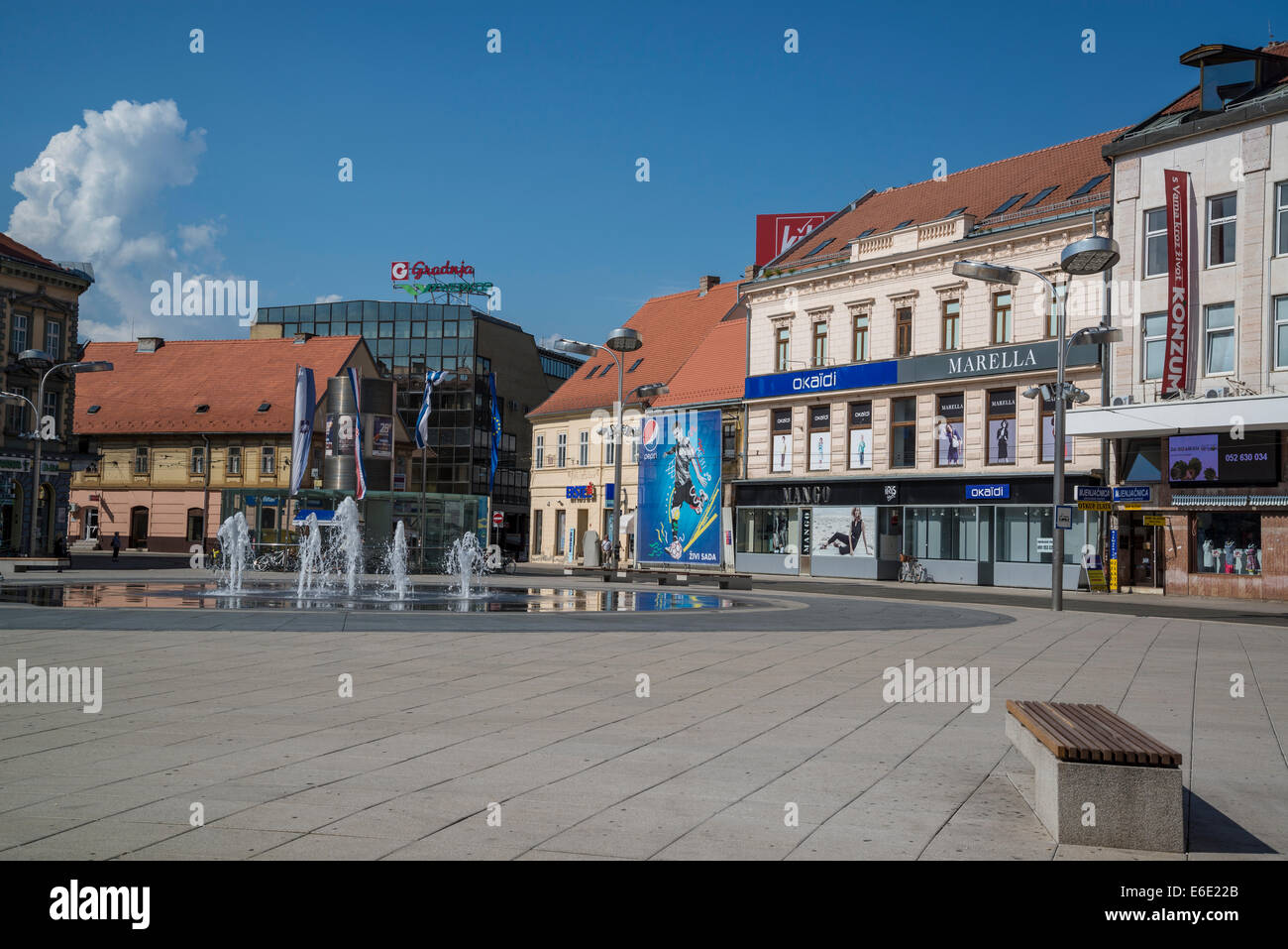 Ante Starcevic Square, Gornji Grad, Osijek, Croatia Stock Photo - Alamy